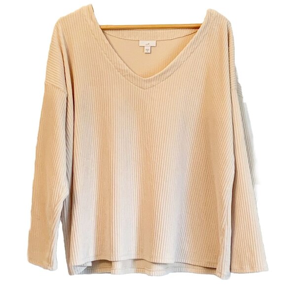 J. Jill | Sweaters | Jjill Thick Corduroy Sweater Top 3x Winter White ...